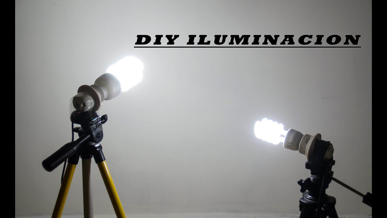 Hacer una iluminacion para video o fotografía por menos de 15€ - YouTube