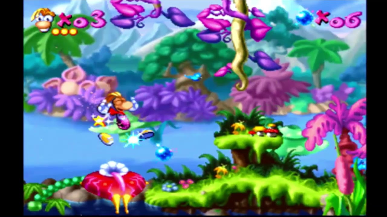 Rayman - pink plant woods (extended) - YouTube