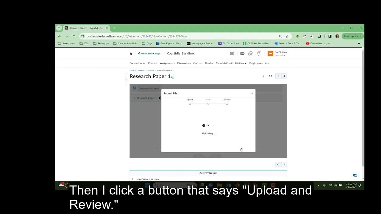 Submitting Turnitin Assignments to D2L - YouTube