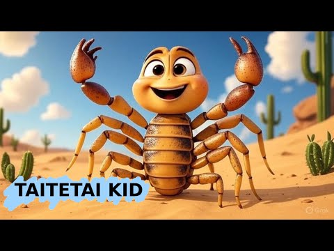 Scorpion Sting - Fun Animated Music Video for Kids -  Children's song - TAITETAI KID