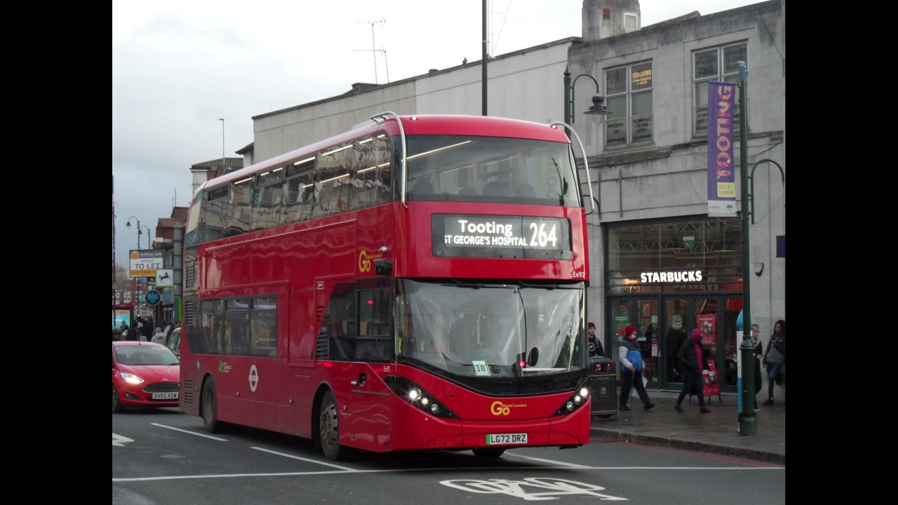 Brand NEW Enviro 400 City BYD EV Go Ahead London Ee92 LG72DRZ Route 264 ...
