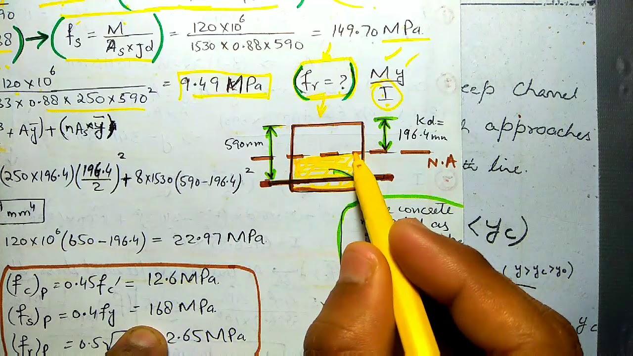 Cracked transformed sections (full analysis) . #DOS - YouTube