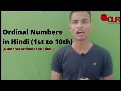 How To Say Ordinal Numbers In Hindi Learn With Native Speaker Rizwan ...
