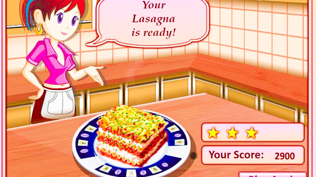 Lasagna Sara's Cooking Class | Cooking learning games for girls | Girls ...