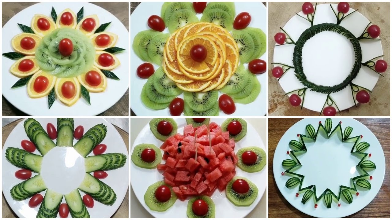 Easy Carving Fruit & Vegetables - Decoration | Simple Fruit Carving And ...