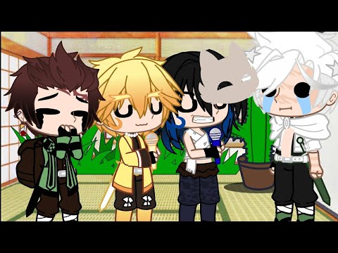 Inosuke and zenitsu sing a song for sanemi 💅|| kny/demon slayer|| Gacha ...