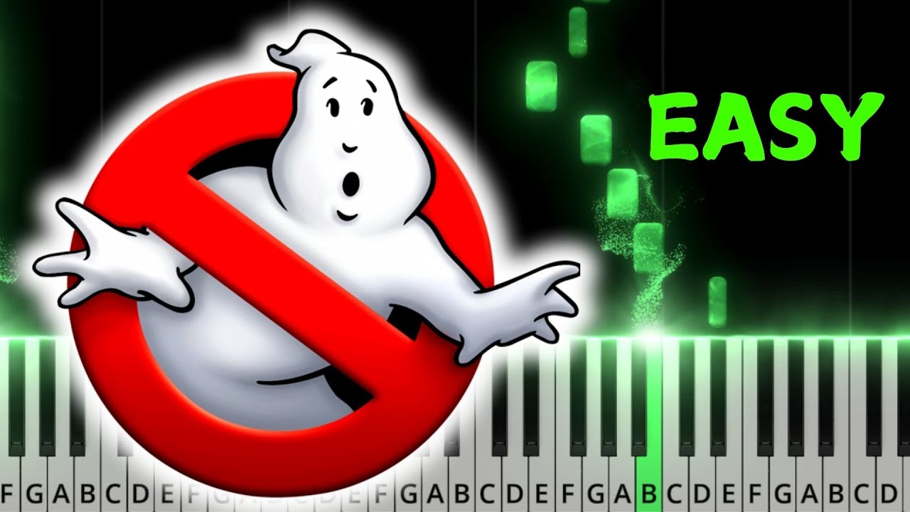 GHOSTBUSTERS Theme | EASY Piano Tutorial - YouTube