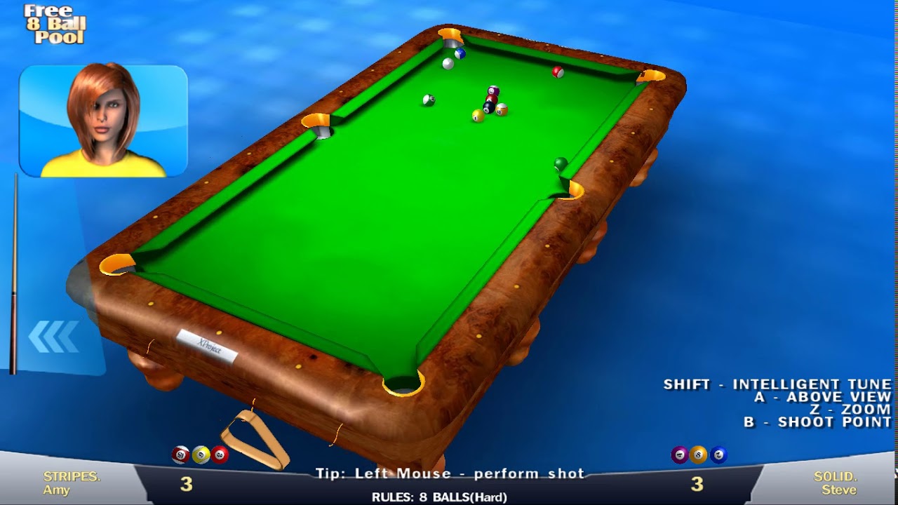 how can we play 8ball pull in pc - YouTube