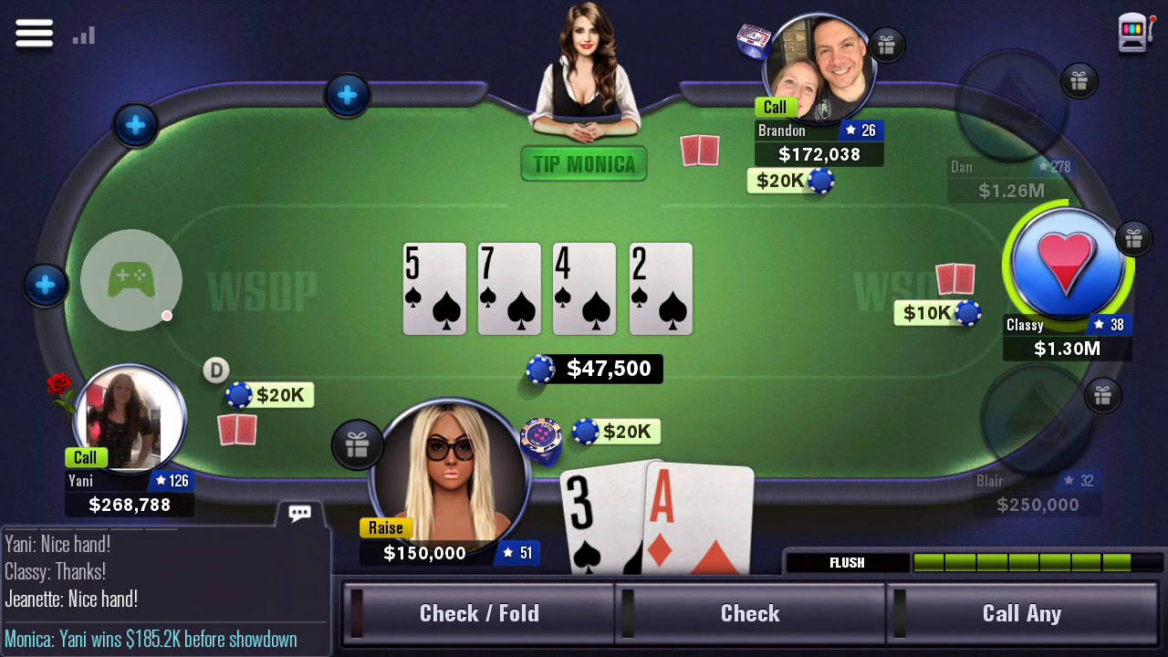 WSOP game play poker - YouTube