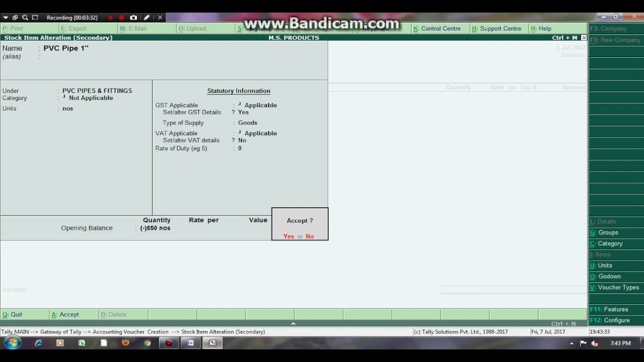 GST INVOICE BILLING FORMATTING DEMO COMPANY - YouTube