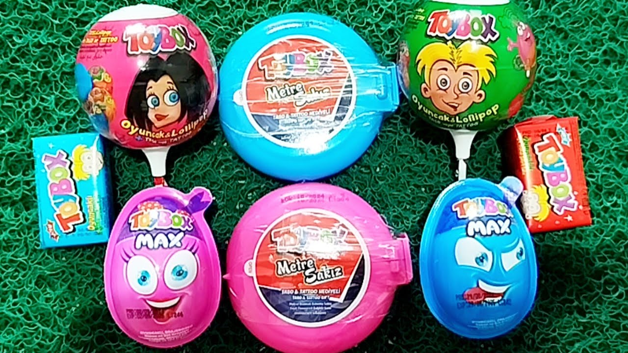 Satisfying Video Unpacking Lollipops TOYBOX Candy ASMR 11 - YouTube