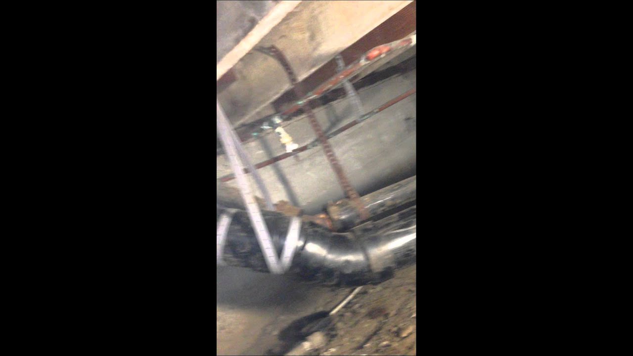 Main sewer line cleanout installation - YouTube