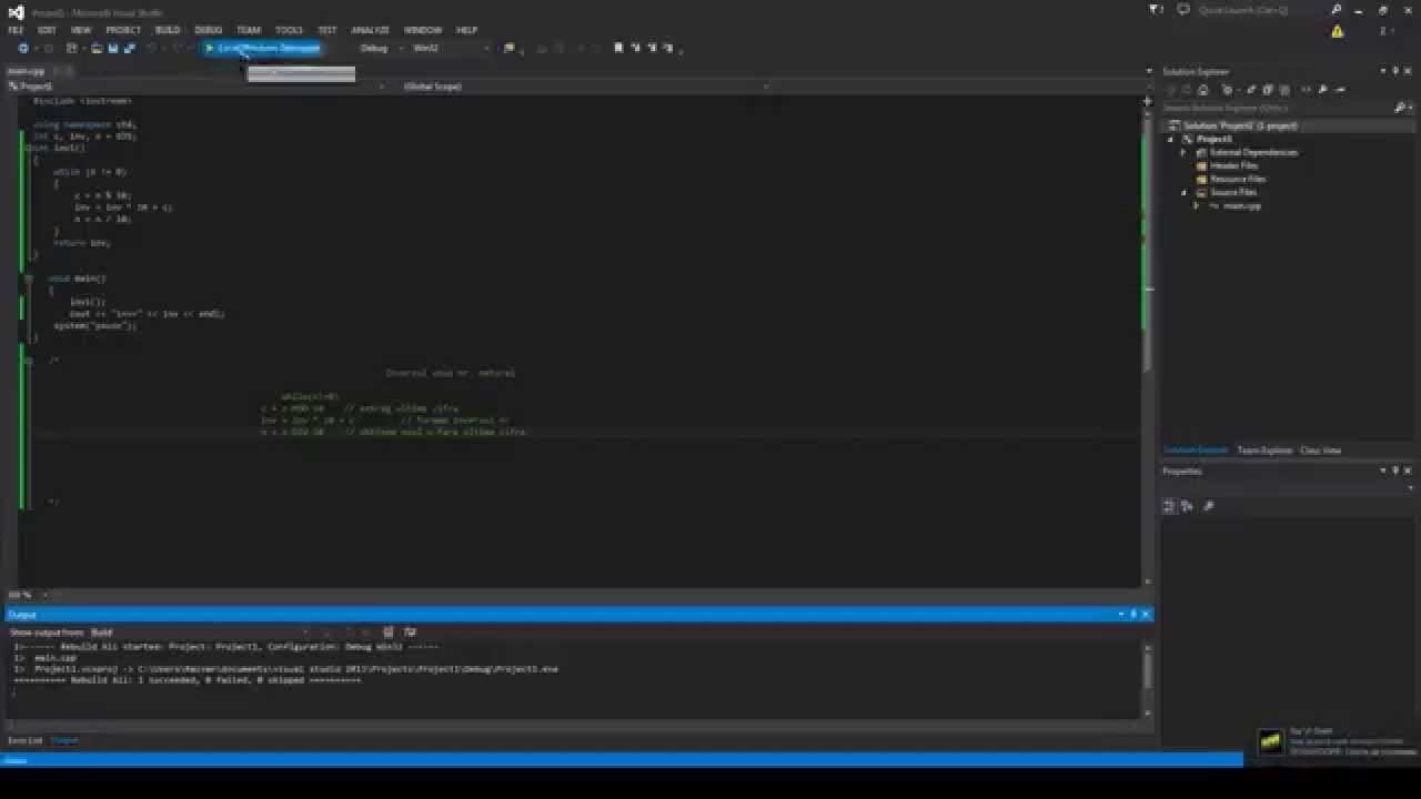 C++ | Inversul unui numar - YouTube