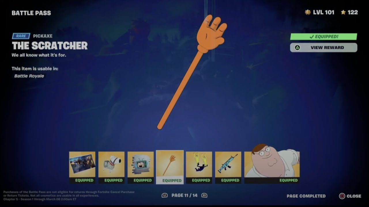 How to Unlock The Scratcher Pickaxe in Fortnite | Battle Pass Page 11 ...