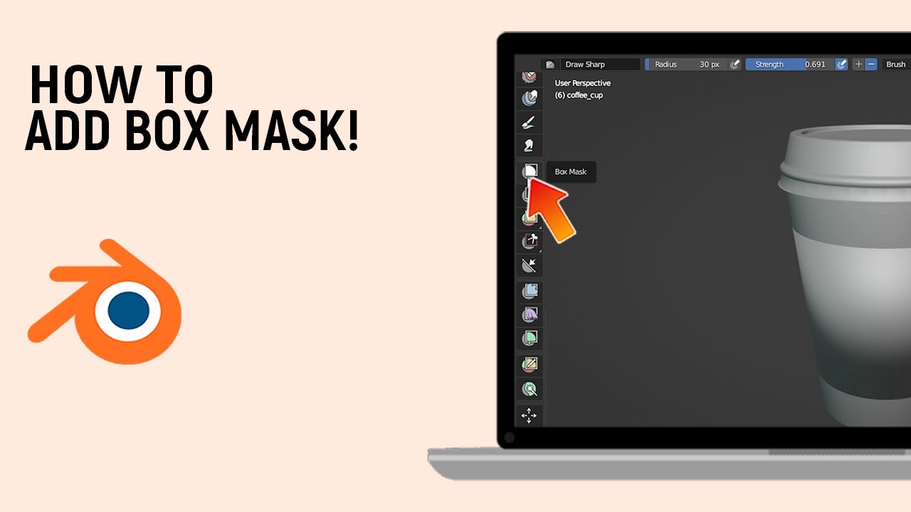 How to Add a Box Mask in Sculpting Workspace in Blender [easy] - YouTube