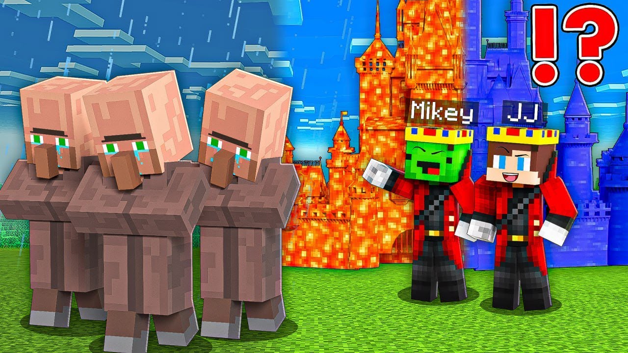 Mikey and JJ Became Lava Water KINGS and Kick Villagers Out in ...
