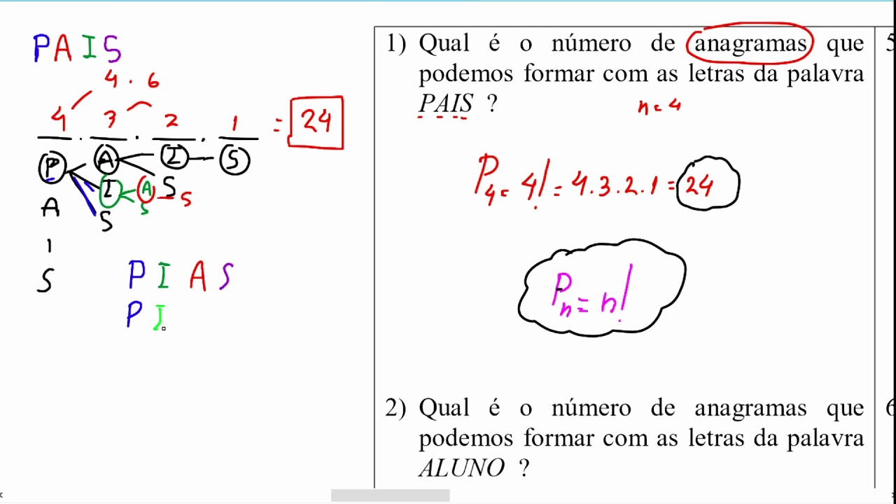 Permutação I - Simples e com Repetição - YouTube