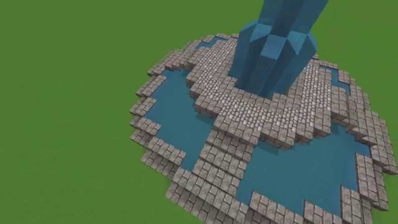 Minecraft | Tuto déco | Fontaine - YouTube