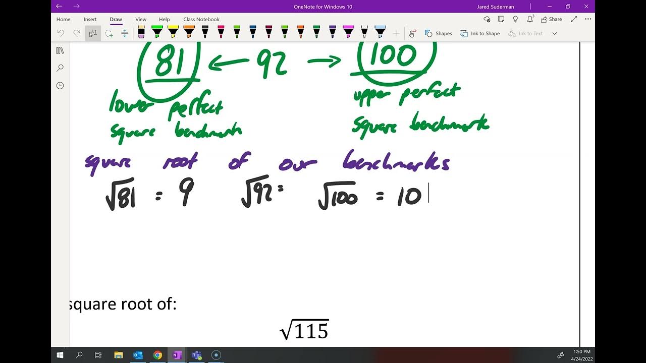 How to Find the Square Root of Non-Perfect Squares (N5) - YouTube