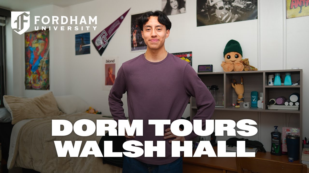 Dorm Tours: Walsh Hall - 4 Person Apartment | Fordham University - YouTube