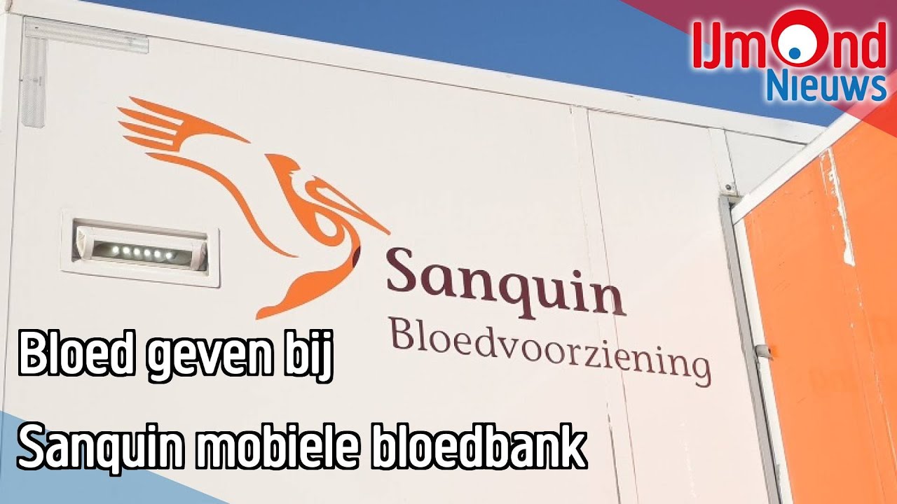 Bloed geven bij Sanquin mobiele bloedbank - YouTube