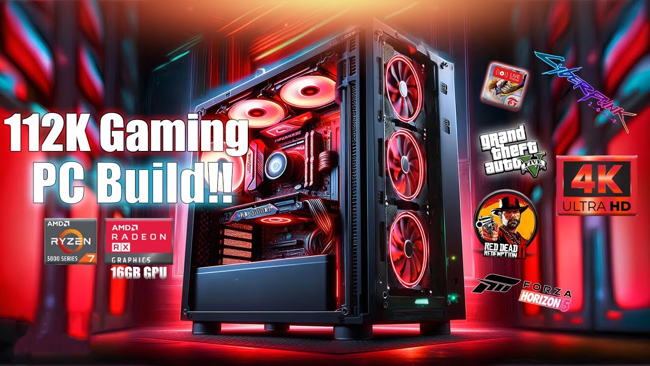 112,000/- Taka AMD Gaming PC Build🔥With RX 7600XT GPU! ⚡️Gaming Test ...