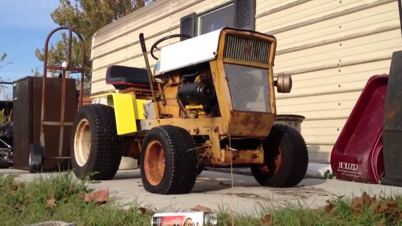 Cub cadet with the start if paint - YouTube
