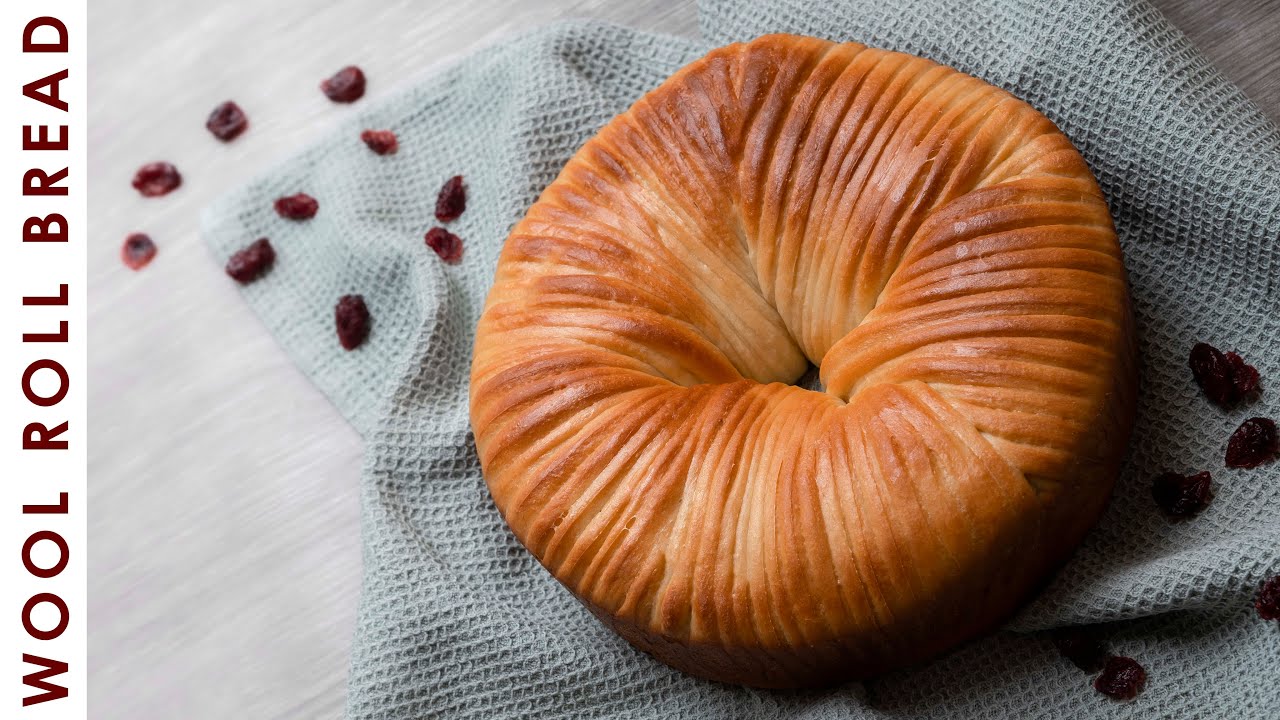 Wool Roll Bread with Cranberry by Natalie's Recipes - YouTube