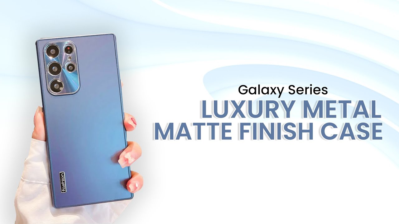 Luxury Metal Matte Finish Case - YouTube