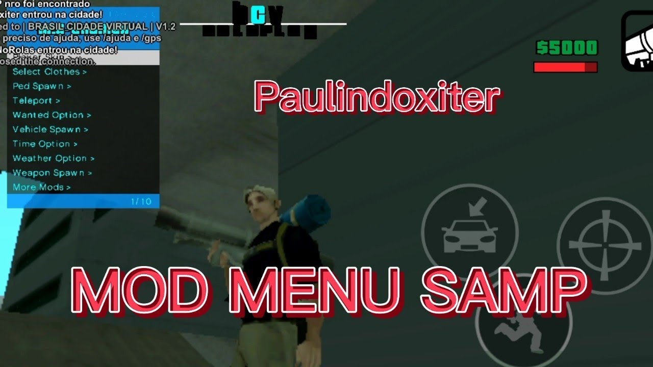 MOD MENU SAMP - YouTube