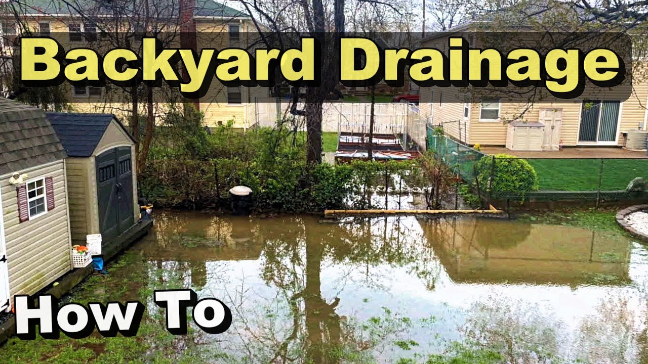 Its On - How to Fix a Backyard Flood - YouTube