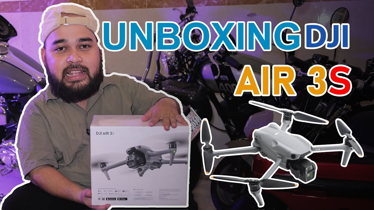 បើកប្រអប់សុីសុីន Drone Dji air 3s // Unboxing Drone Dji air 3s - YouTube