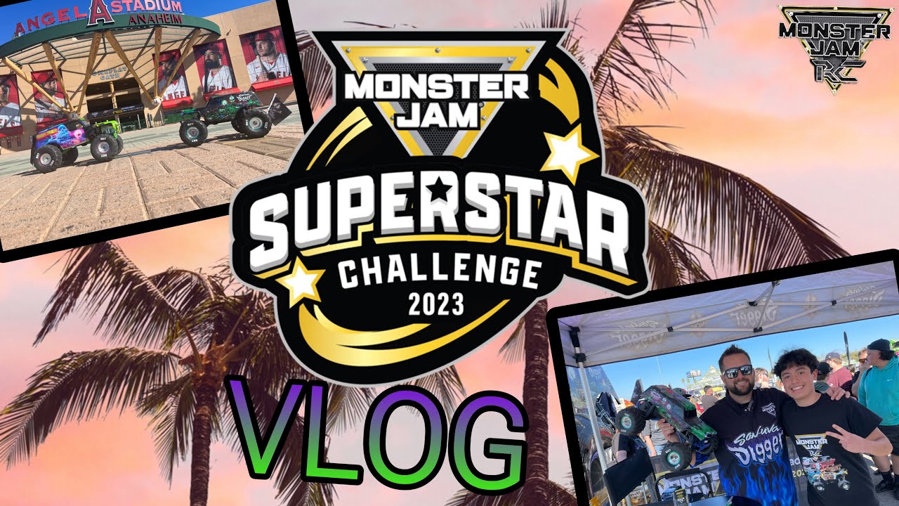 Monster Jam Rc: SuperStar Challenge VLOG (Pit Part Moments) (Crazy ...