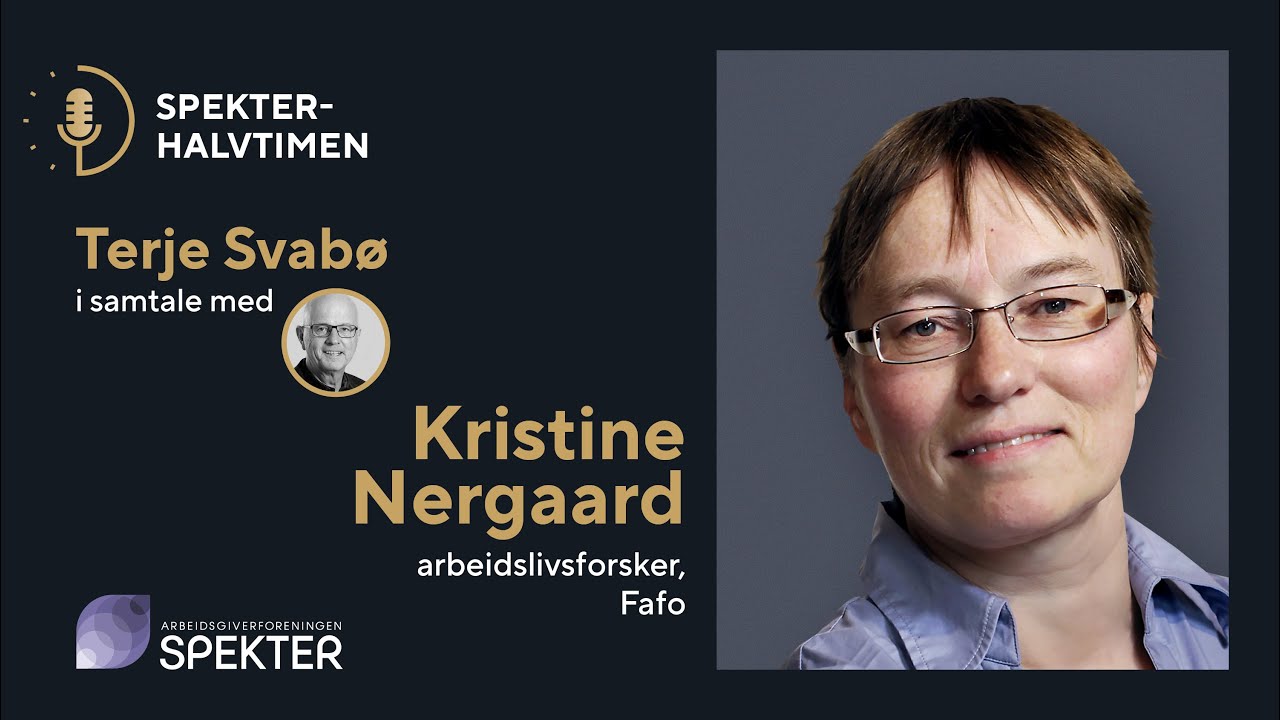 Kristine Nergaard i Fafo | Spekterhalvtimen - YouTube