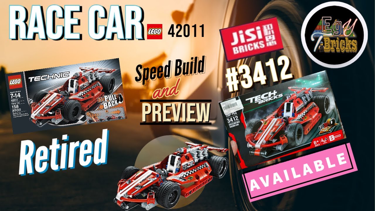 3412 - Dazzling Red Racing Car - Jisi Bricks 🏎️, Speed Build & Preview ...