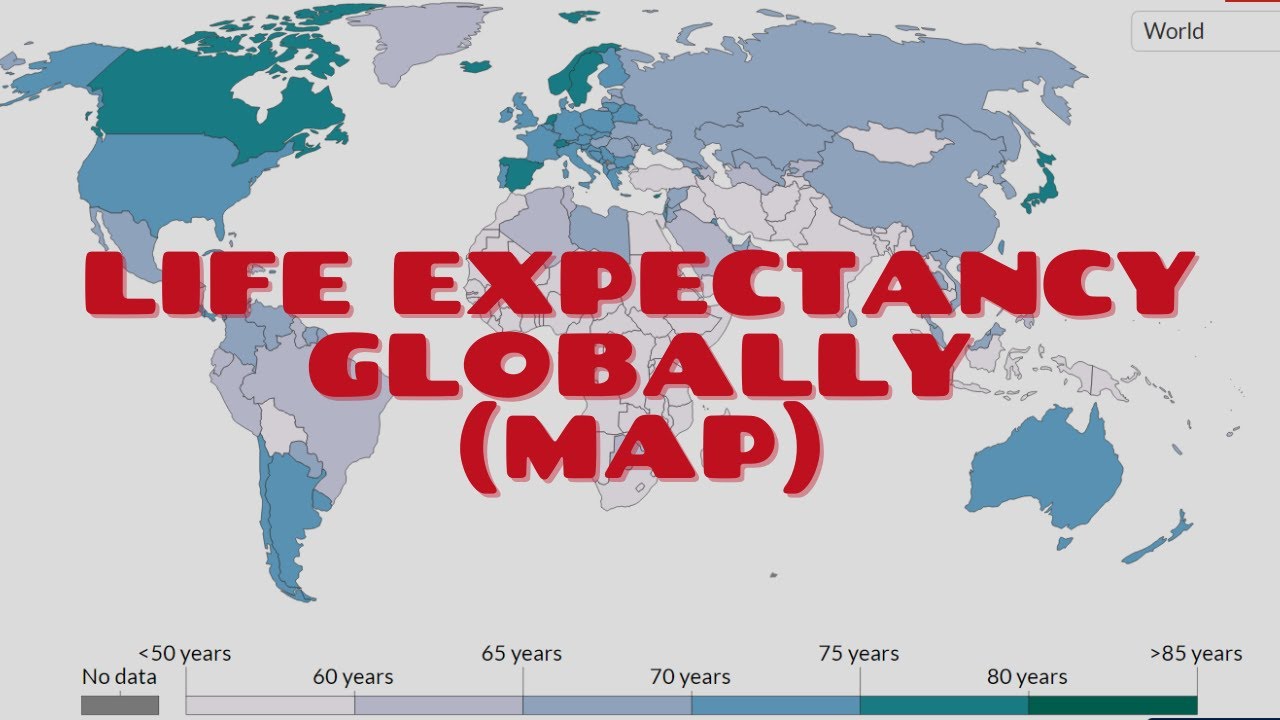 🌐 Life Expectancy Globally 2019 I World Life Expectancy Map 📰 - YouTube