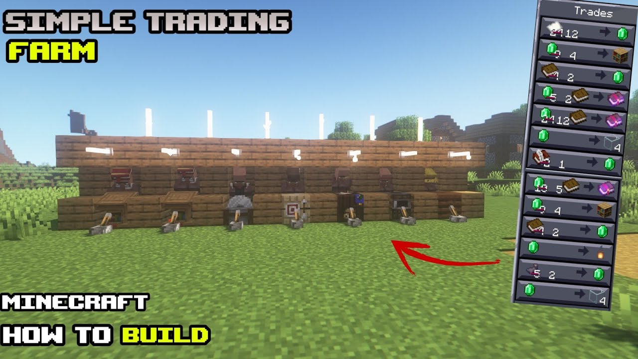 Simple Villager Trading Hall: Maximize Your Minecraft Profits! - YouTube