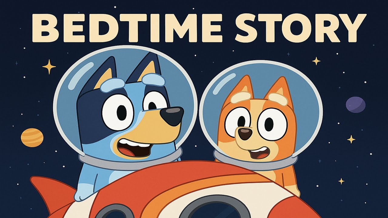 Bluey and Bingo Go to Space | Bedtime Stories for Kids - YouTube