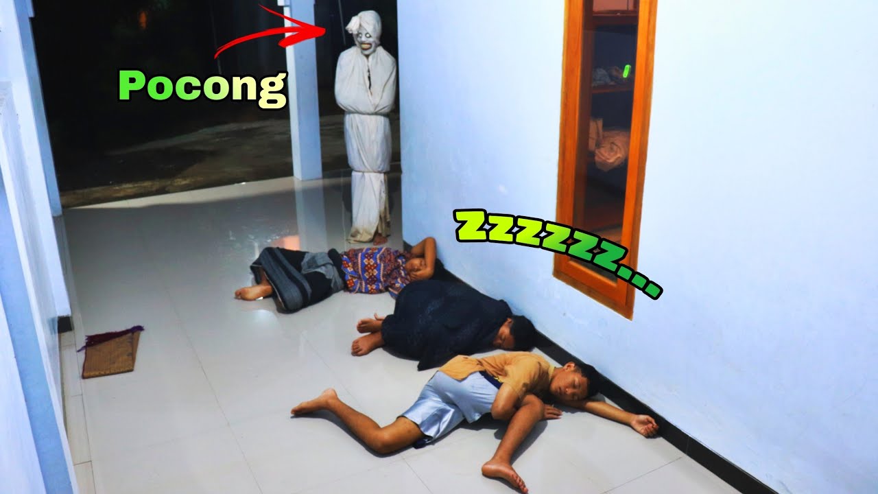 Prank pocong || Bangunin orang lagi tidur🤣🤣 || Terbaru🔥🔥 - YouTube