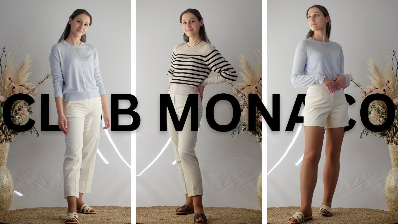 CLUB MONACO Spring/Summer Essentials Try on Haul #clubmonaco #style # ...