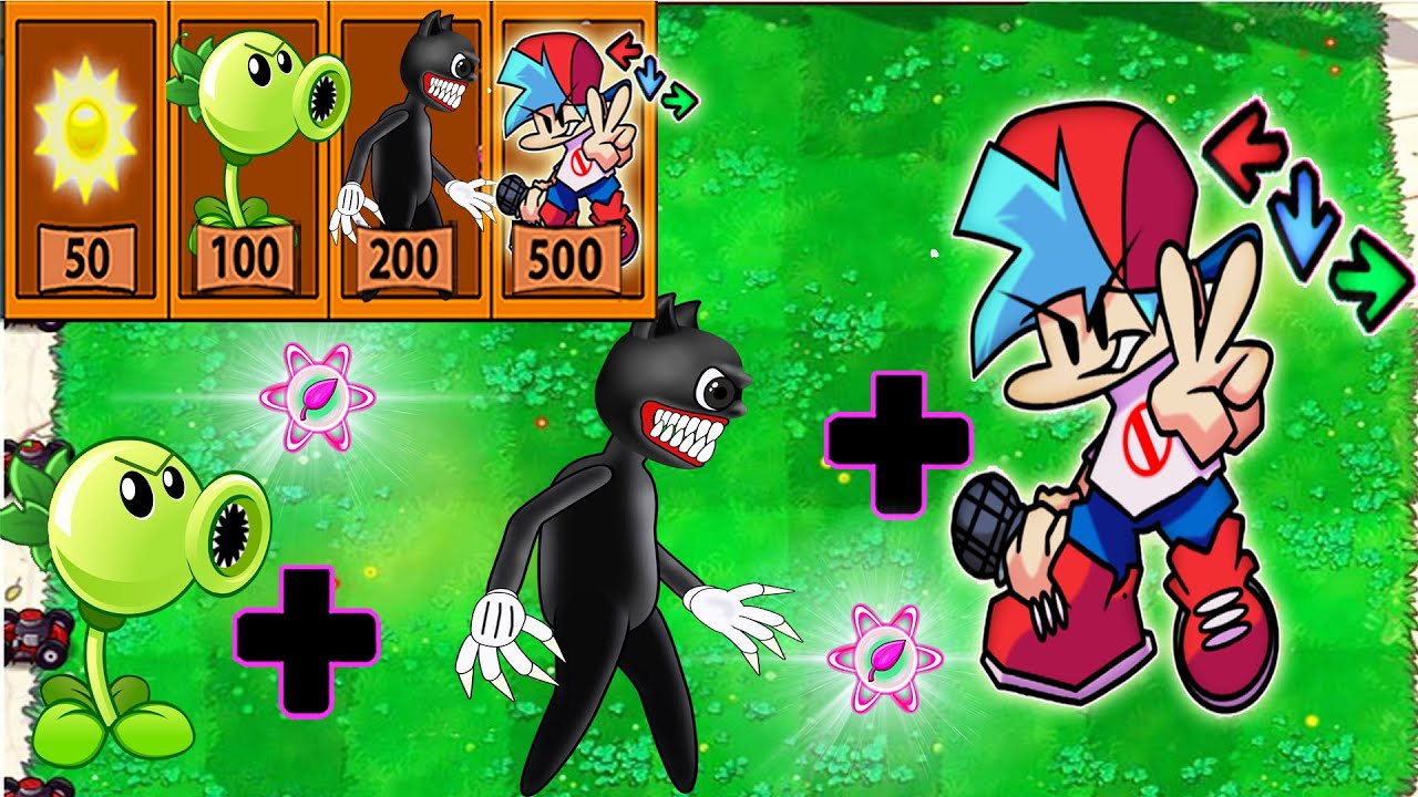 Chompea Vs cartoon cat Vs night funkin | Plants vs Zombies Fusion ...