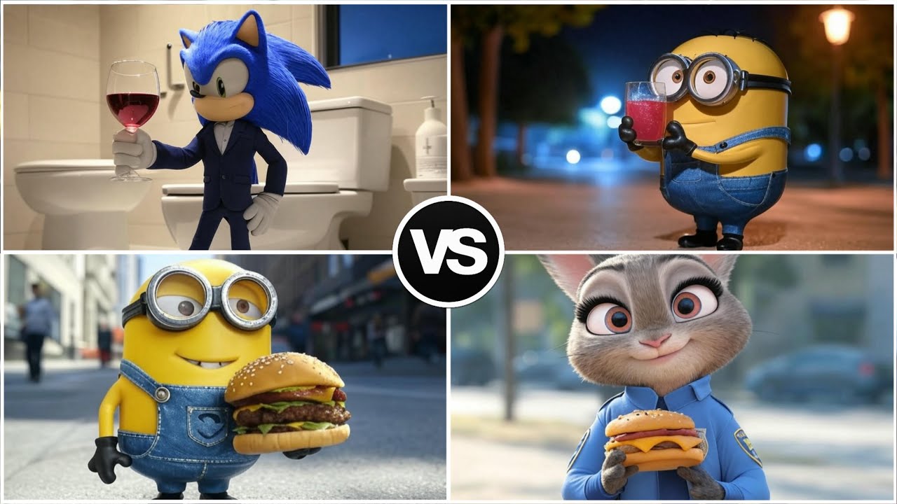 SONIC HEAD EATER 🆚 MINION EXE 🆚 MINION HEAD EATER 🆚 ZOOTOPIA EXE -Tiles ...