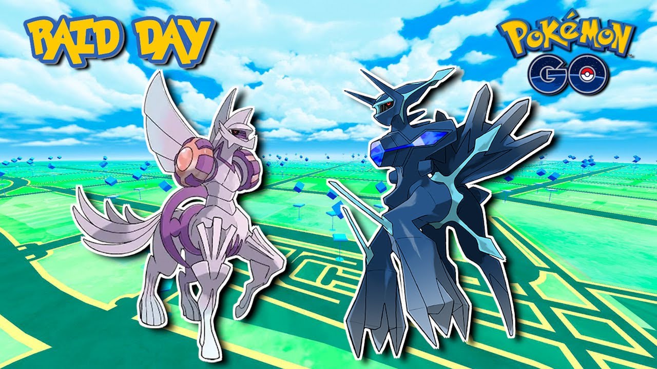 Origin Palkia & Origin Dialga Raid Day. Pokémon Go - YouTube