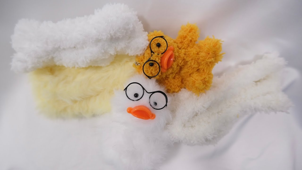 DIY Duck Keychain Kit Using Pipecleaner - Moru Doll 🐥🐣 (오리 모루인형 만들기 ...