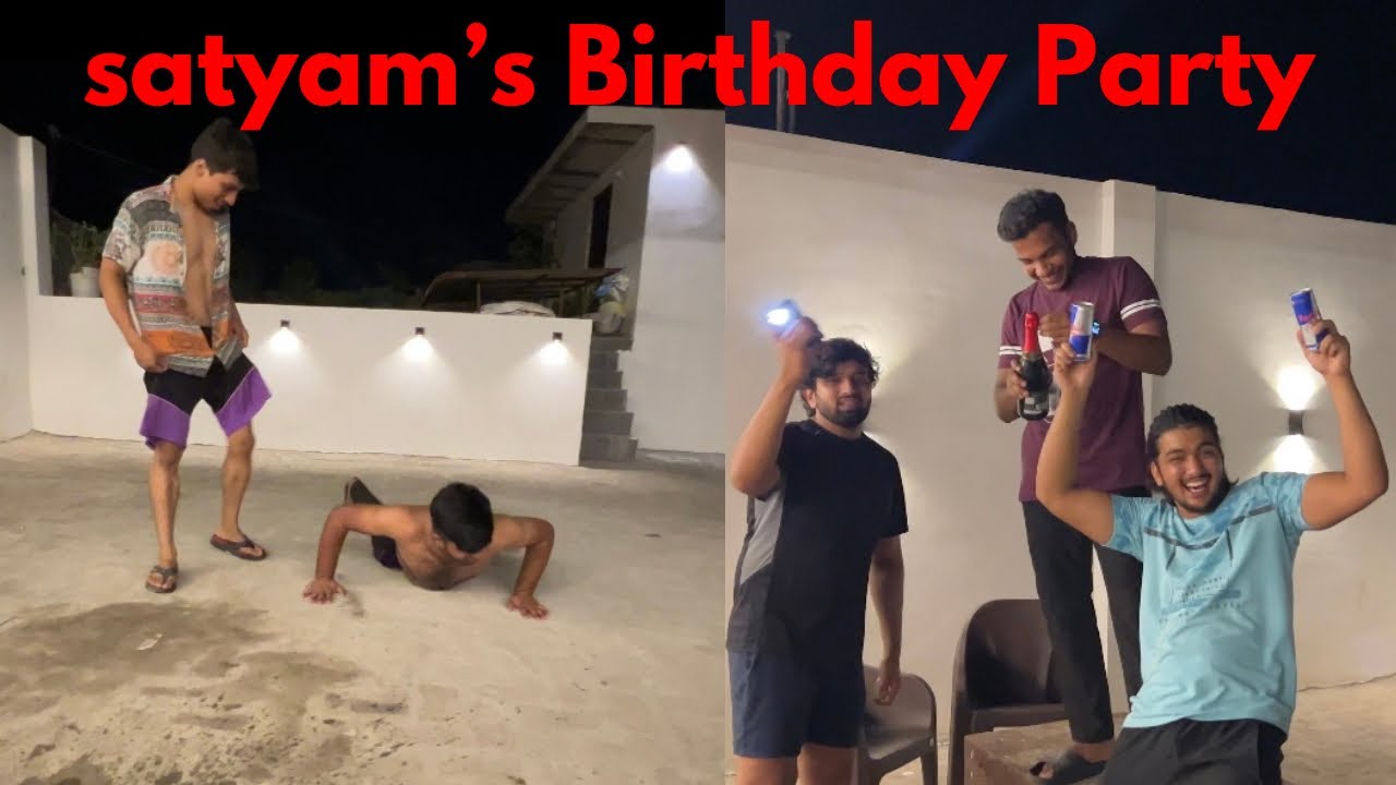 Brother’s birthday celebration | full night party | fun ️ - YouTube