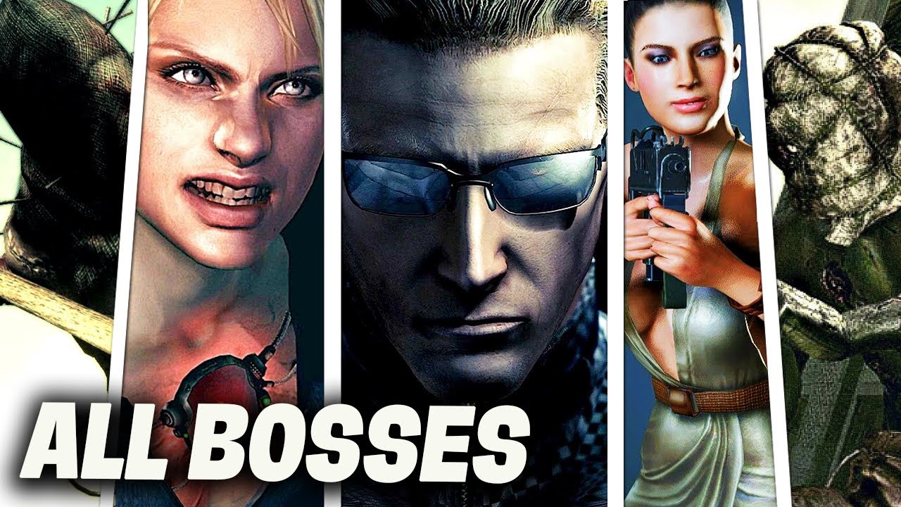 Resident Evil 5- All Bosses (with Cutscenes) 1080p 60fps - YouTube