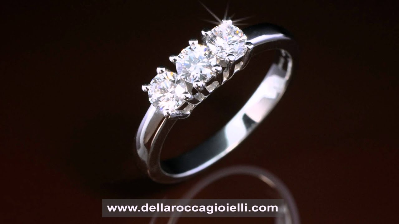 Anello Trilogy con Diamanti Anelli Trilogy Prezzi Anello Trilogy ...