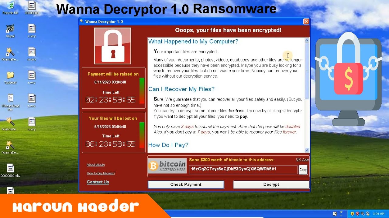 Wana Decryptor 1.0 Ransomware - YouTube