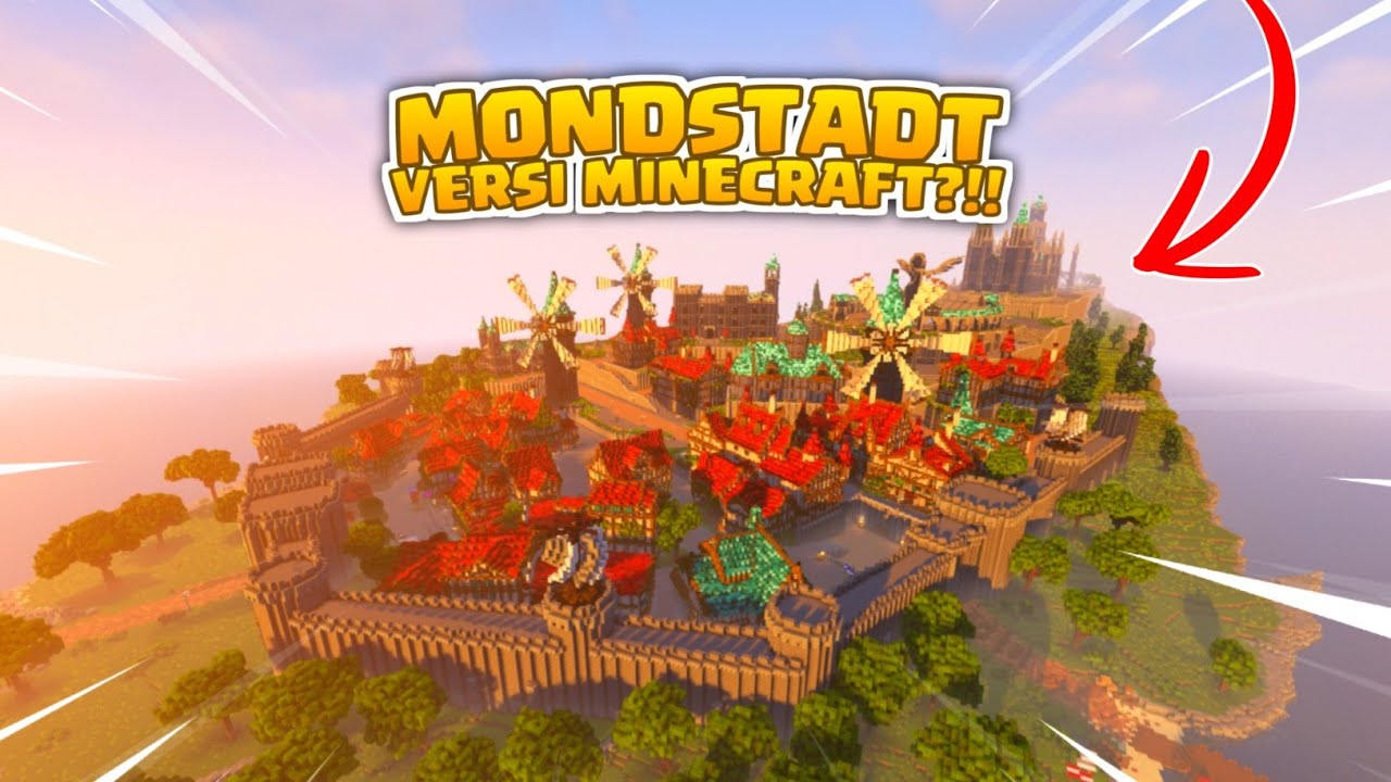 GENSHIN IMPACT VERSI MINECRAFT!! BERKELILING DI MAP MONDSTADT! - YouTube