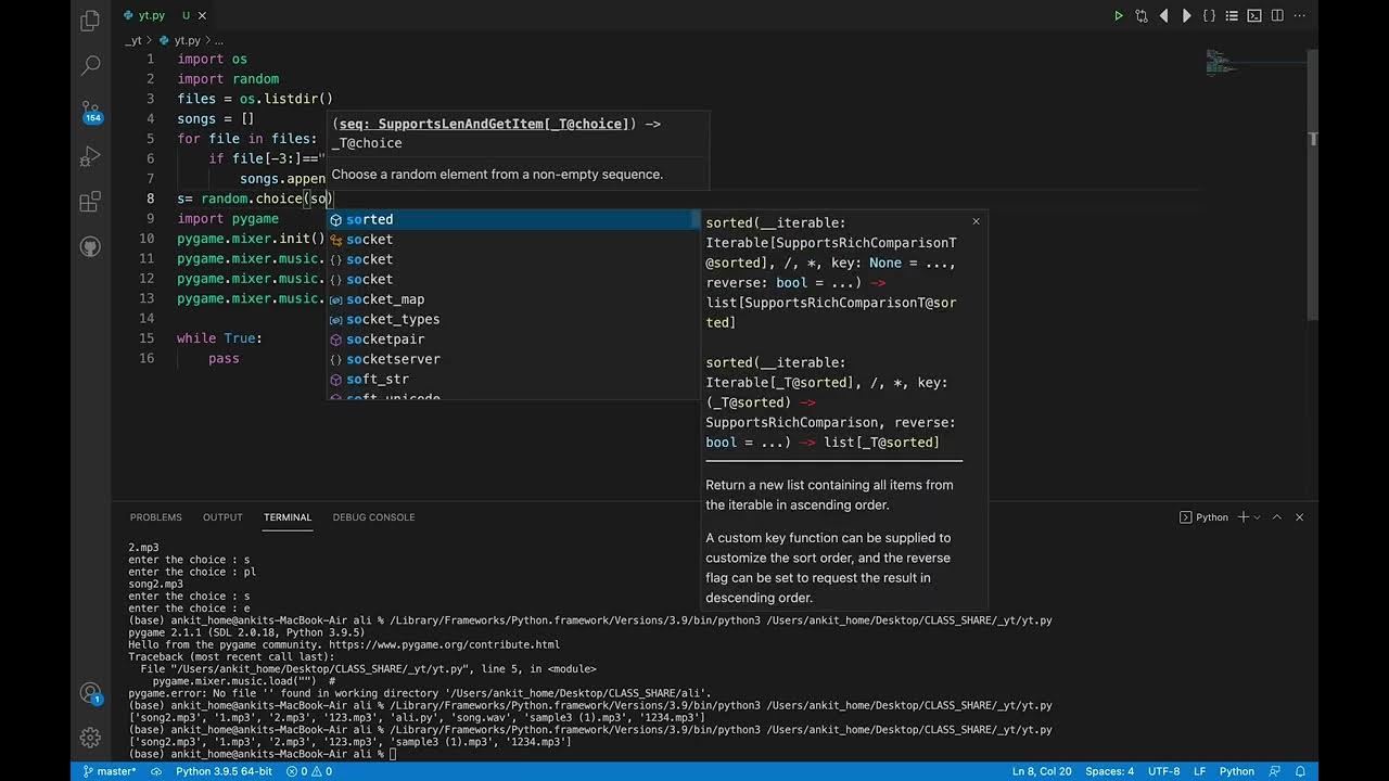 playing music using pygame module of python - YouTube